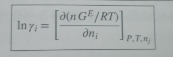 Solved Given the excess Gibbs free-energy expression | Chegg.com