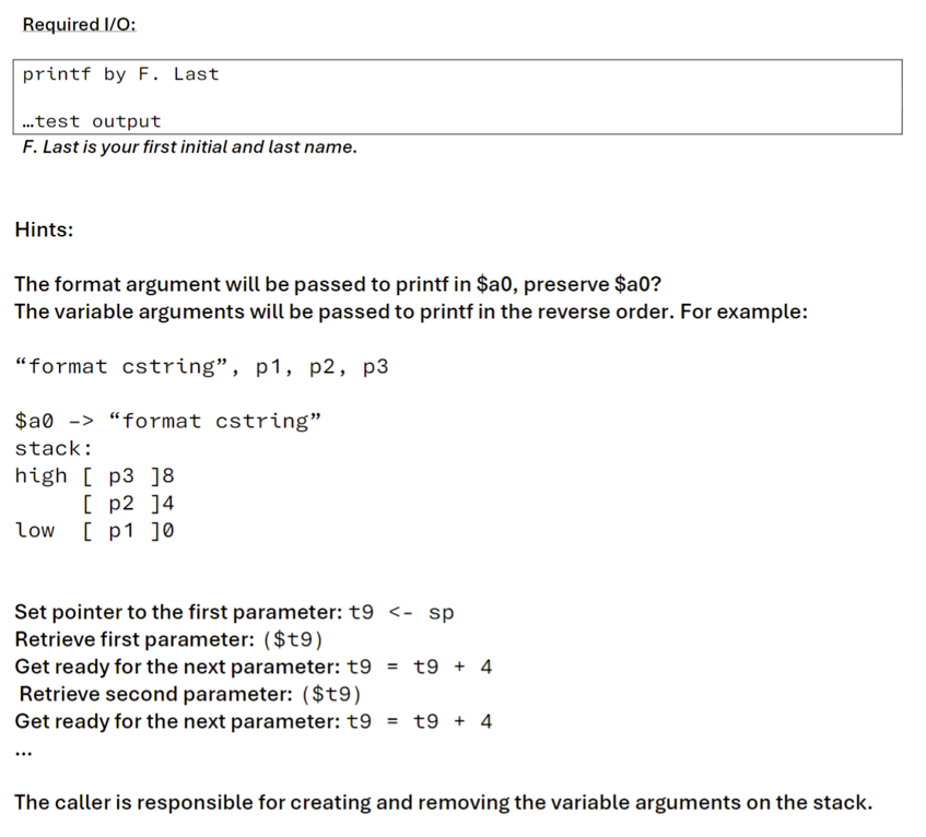 Solved Required I/O:F. ﻿Last is your first initial and last | Chegg.com