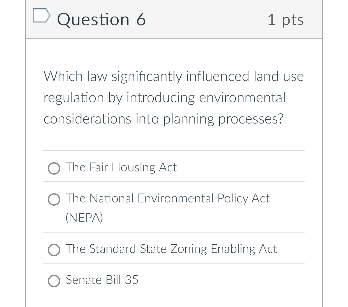 Solved Question 61 ﻿ptsWhich law significantly influenced | Chegg.com