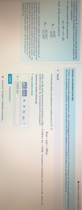 Solved Review Constants Periodic Table - Part A The elbum | Chegg.com