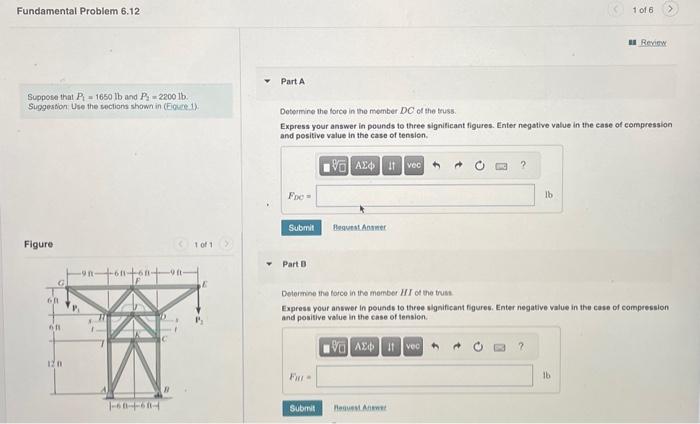 Solved Fundamental Problem 6.12 1 of 6 Part A Suppose that | Chegg.com