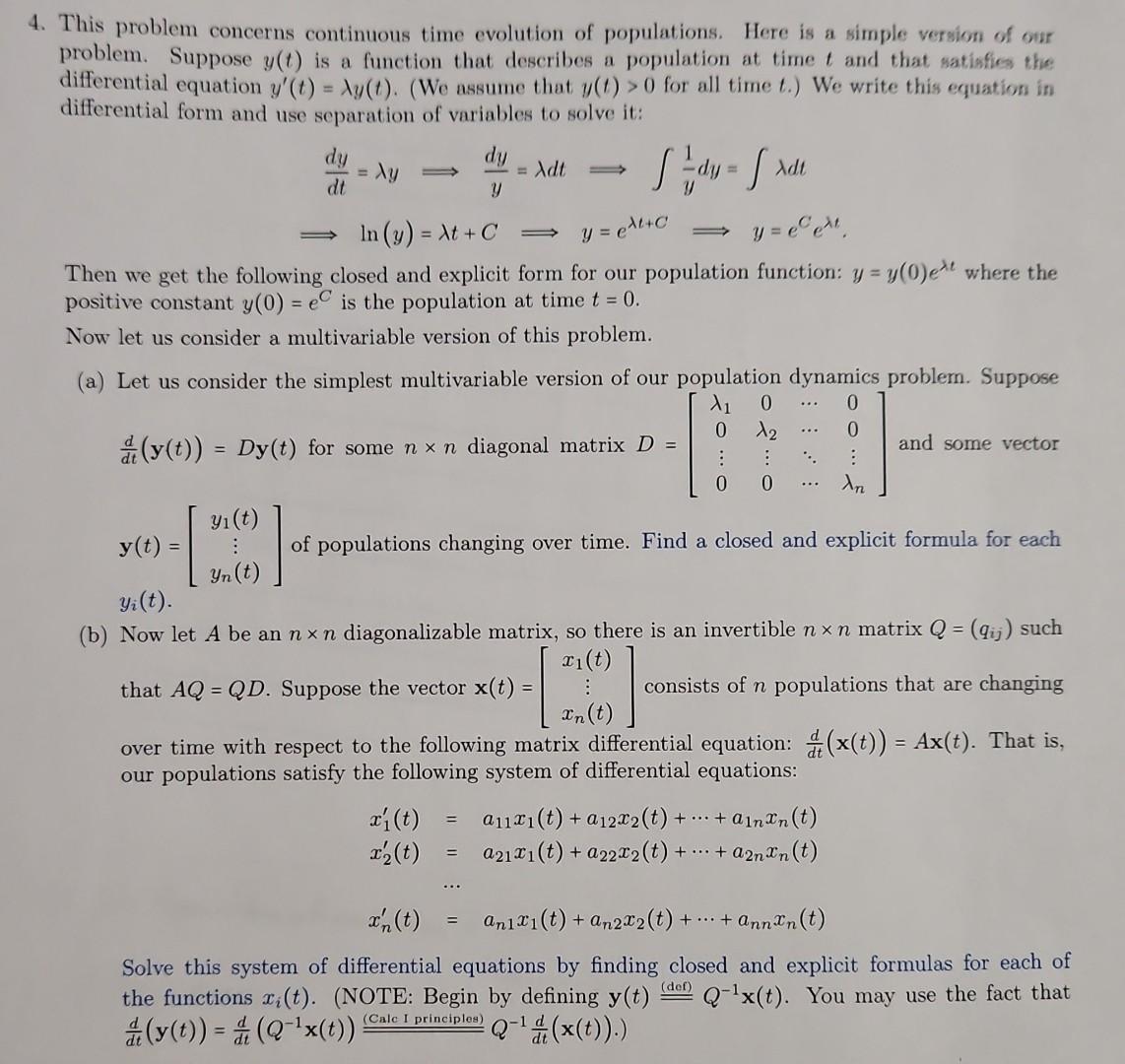 Solved This problem concerns continuous time evolution of | Chegg.com