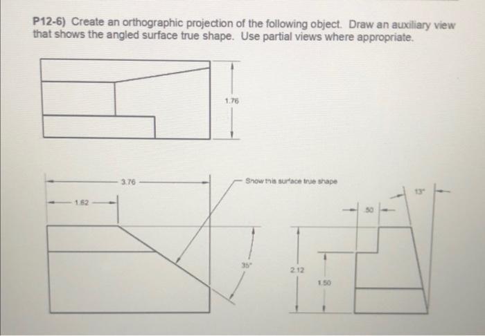 Solved How to draw the solution/answer for this in AutoCAD? | Chegg.com