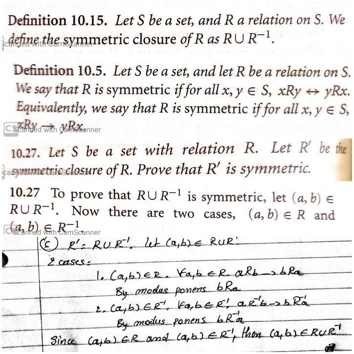 Solved Is my proof correct? I've provided 2 definitions , | Chegg.com