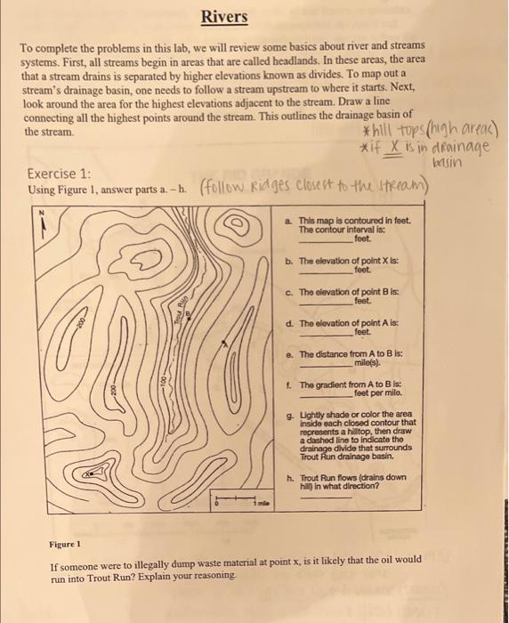 Solved Rivers To complete the problems in this lab, we will | Chegg.com