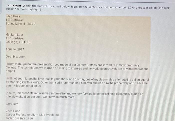 Solved Required Information Thank You Messages Relevant | Chegg.com