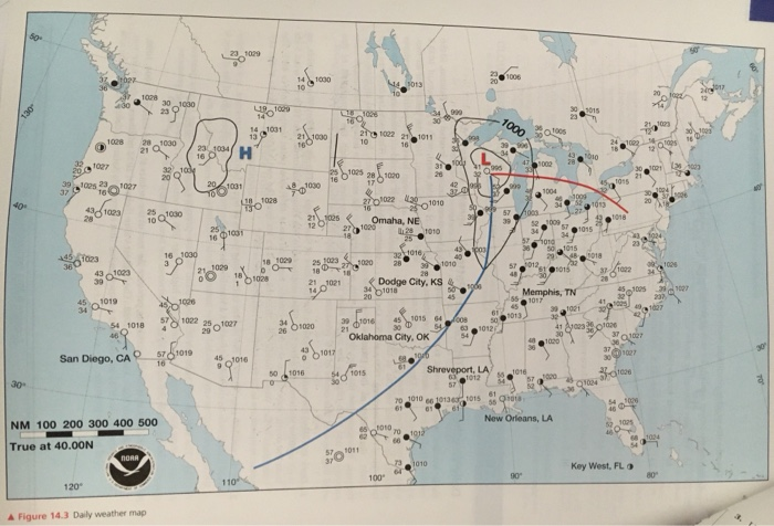 Lab Exercise 14: Weather Maps se a purple colored | Chegg.com