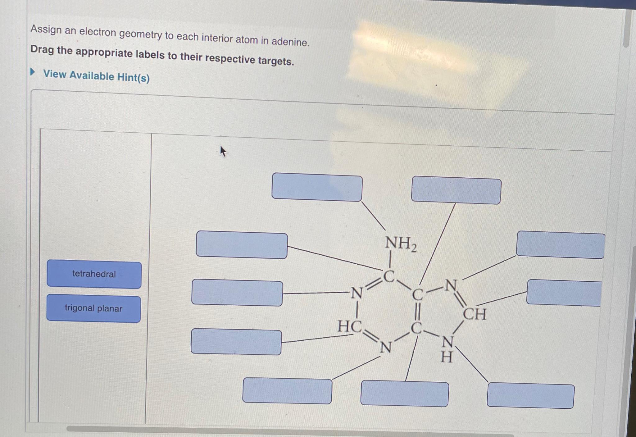 Solved Assign an electron geometry to each interior atom in | Chegg.com Solved Assign an electron geometry to each interior atom in | Chegg.com