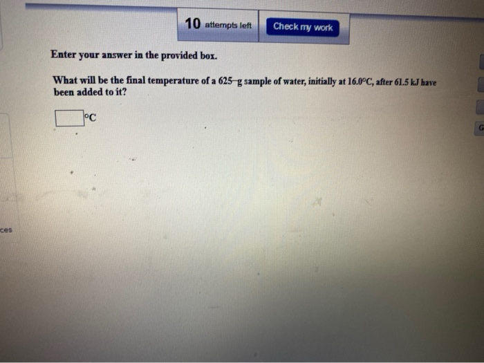 Solved 10 attempts left Check my work Enter your answer in | Chegg.com