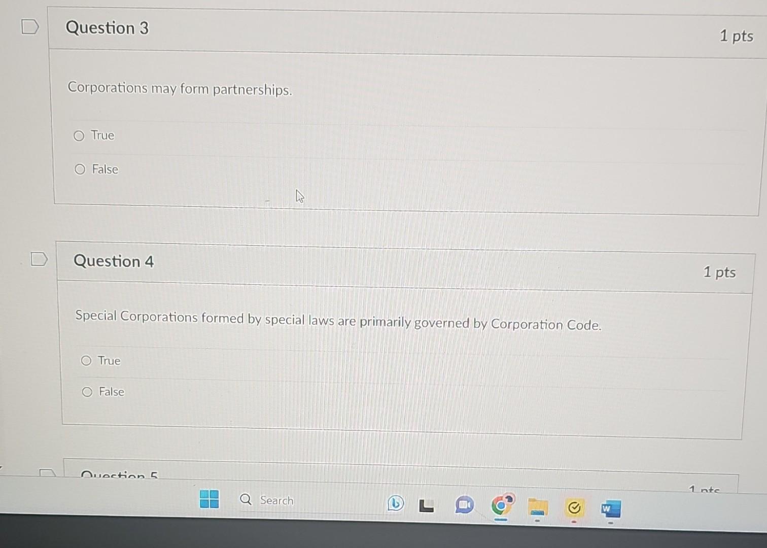 Solved Corporations may form partnerships. True False | Chegg.com