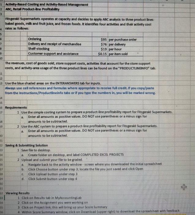 Step Instructions 1 1. Use the simple costing | Chegg.com