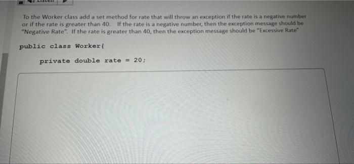 Solved Listen Create a public static method called process | Chegg.com