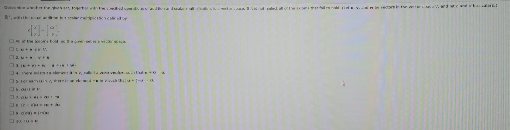 Solved Determine whether the given set, together with the | Chegg.com