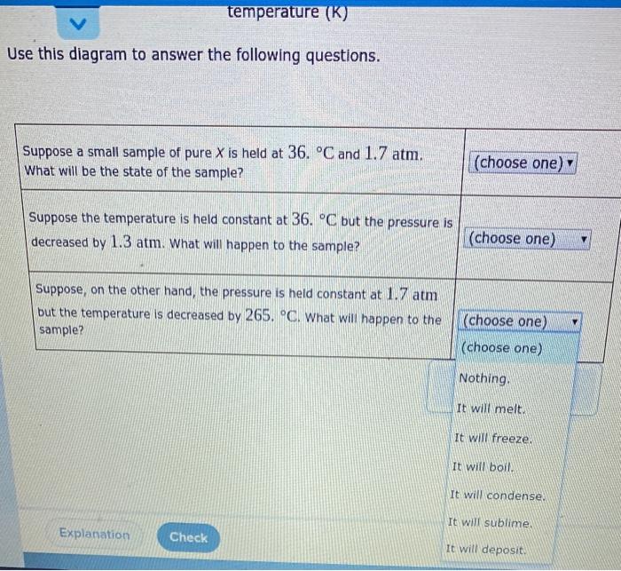 Solved Using a phase diagram to predict phase at a given | Chegg.com