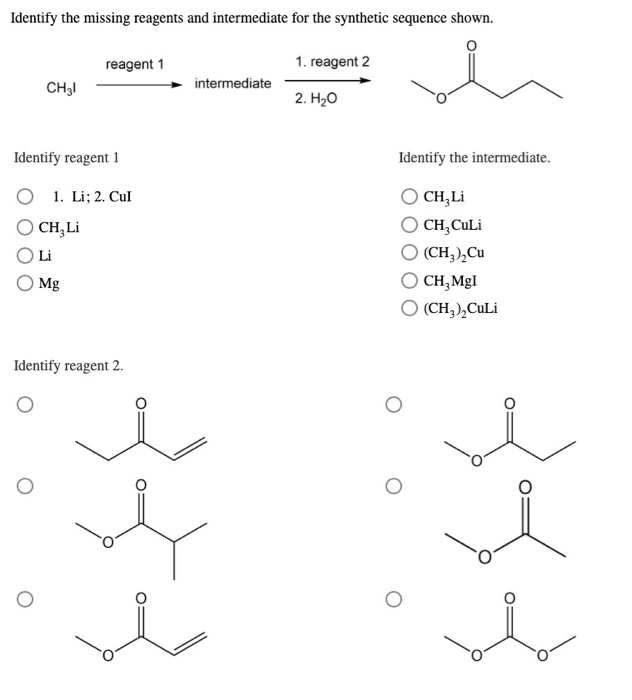 Solved Identify the missing reagents and intermediate for | Chegg.com