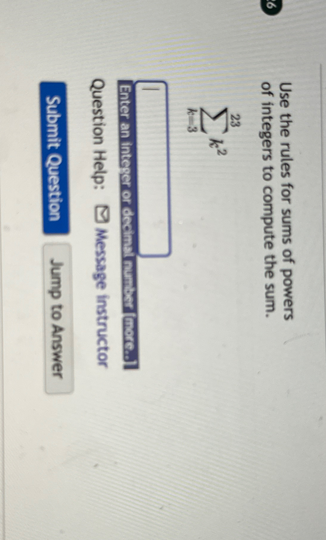 Solved Use the rules for sums of powers of integers to | Chegg.com