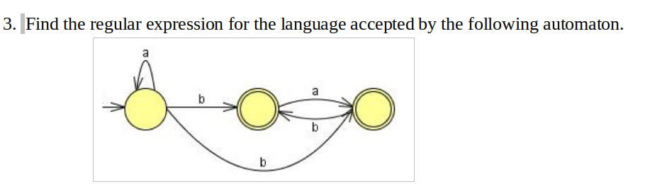 Find The Regular Expression For The Language Accepted