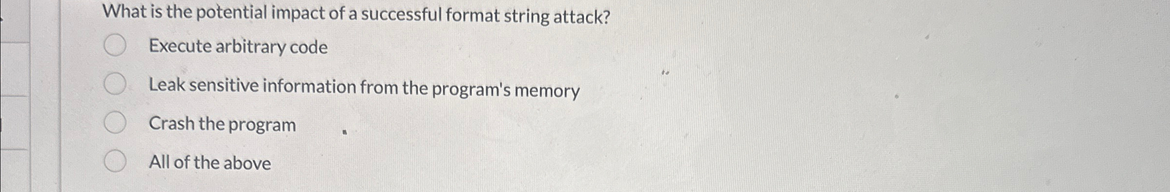 Solved What is the potential impact of a successful format | Chegg.com