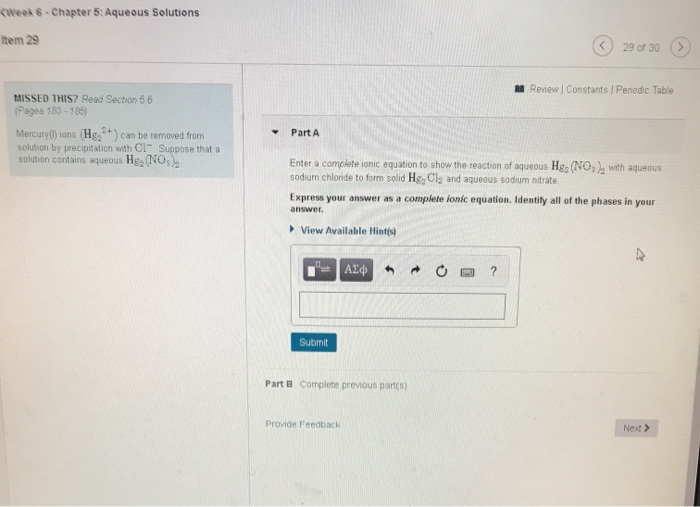 Solved 28 of 30 Review Constants Periodic Ta PartA Which of | Chegg.com