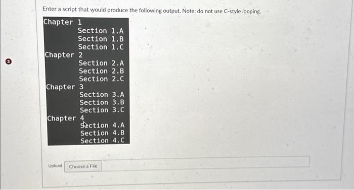 Solved all of the material is being used in a bash shell CLI | Chegg.com