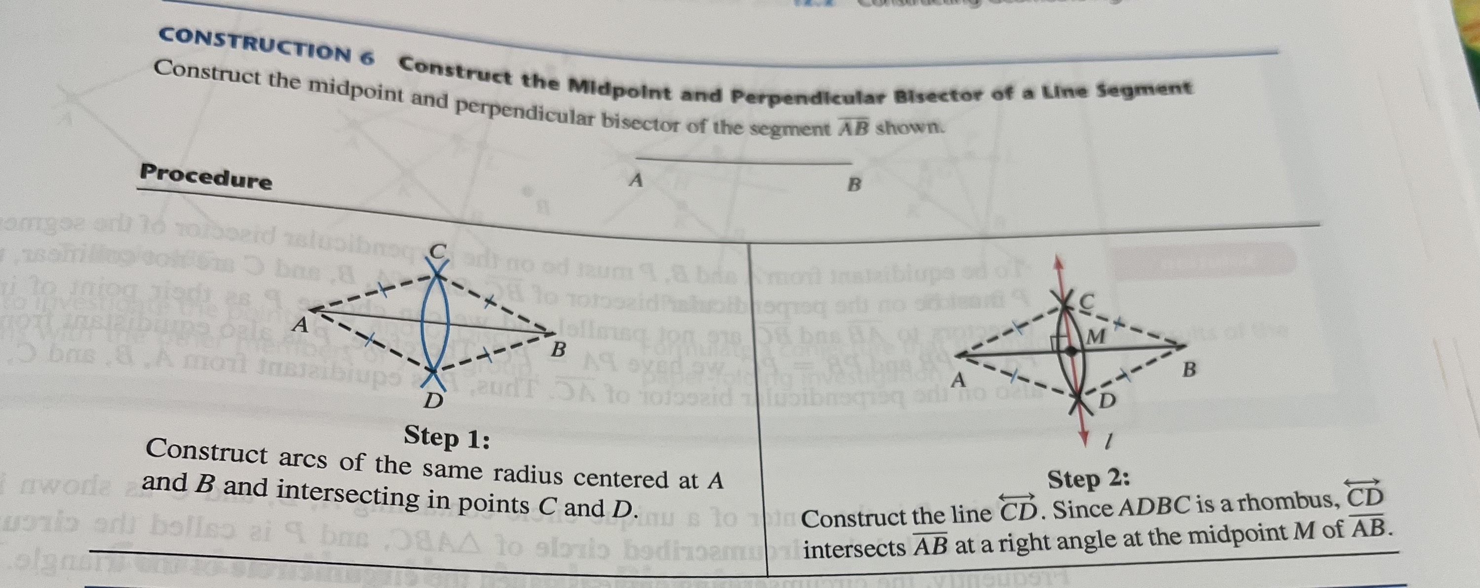 Solved Construction Creating segments, angles, parallel | Chegg.com