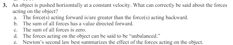 An object is pushed horizontally at a constant | Chegg.com