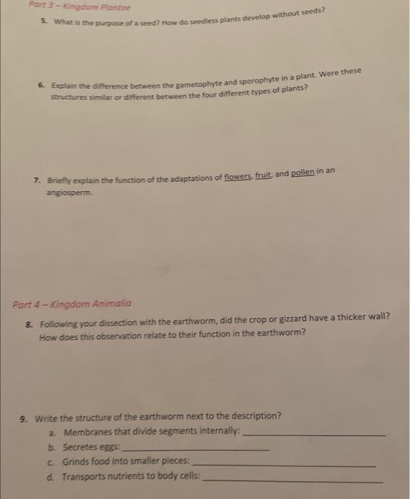 Solved 1 -Kingdom Protista 1. When observing the Euglena and | Chegg.com