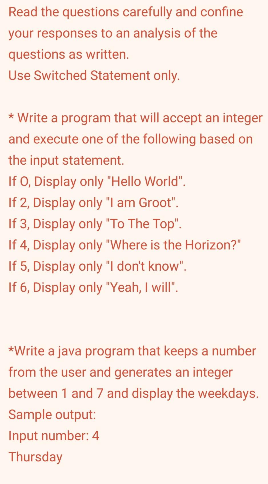 Solved Use java Compiler on compiling Use Switched Statement | Chegg.com