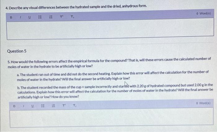 Solved 1. Calculate the moles of anhydrous (dry) KAI(SO4)2 | Chegg.com