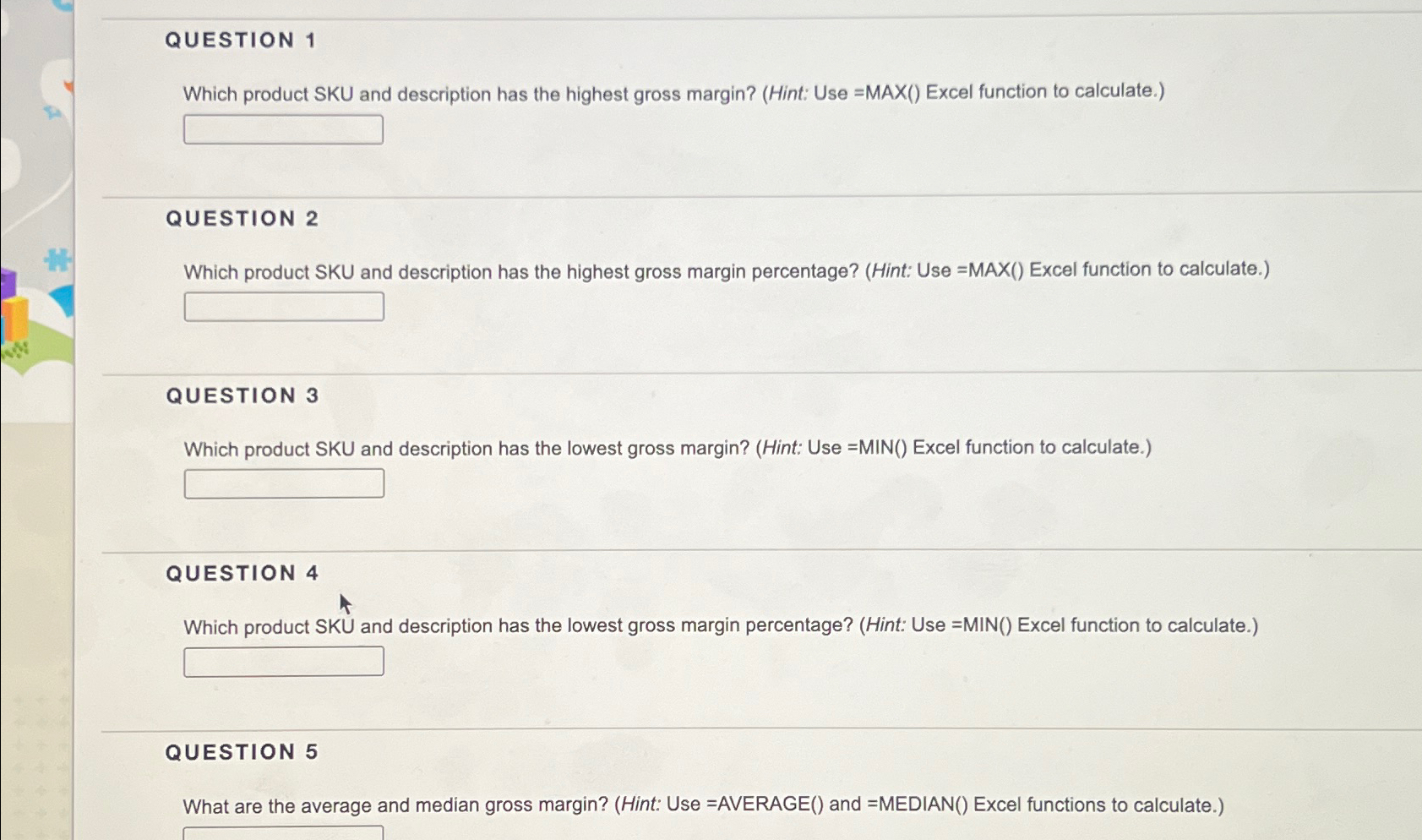 Solved QUESTION 1Which product SKU and description has the | Chegg.com