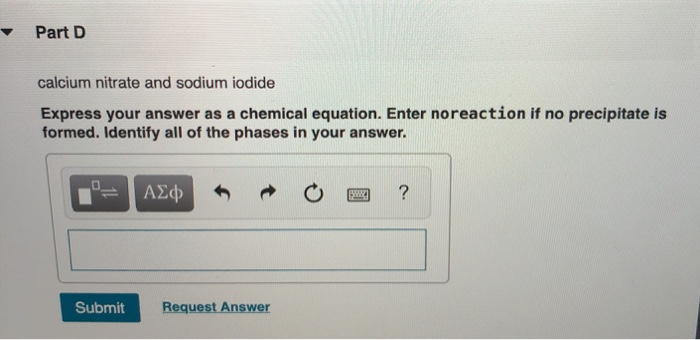 Solved Write a molecular equation for the precipitation | Chegg.com