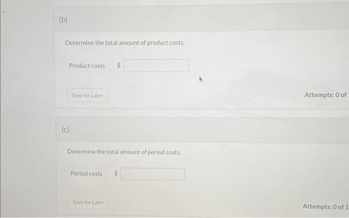 Solved Windsor Company reports the following costs and | Chegg.com