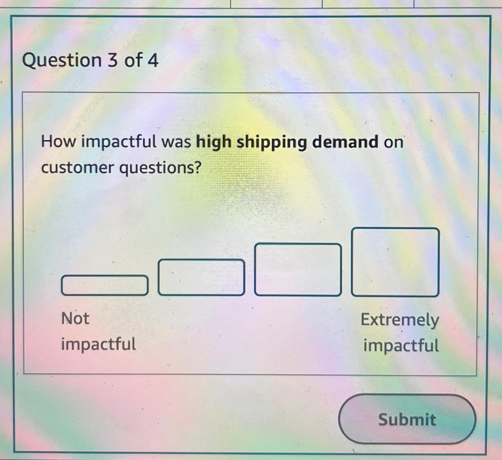 Solved Question 3 ﻿of 4How impactful was high shipping | Chegg.com