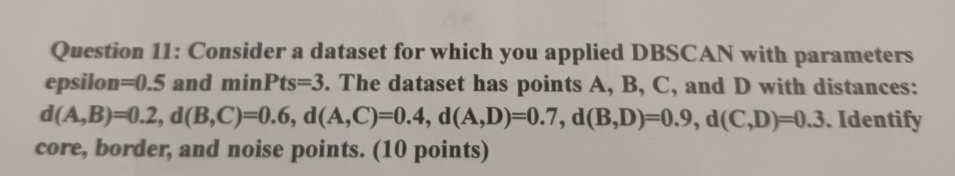 Solved Question 11: Consider a dataset for which you applied | Chegg.com