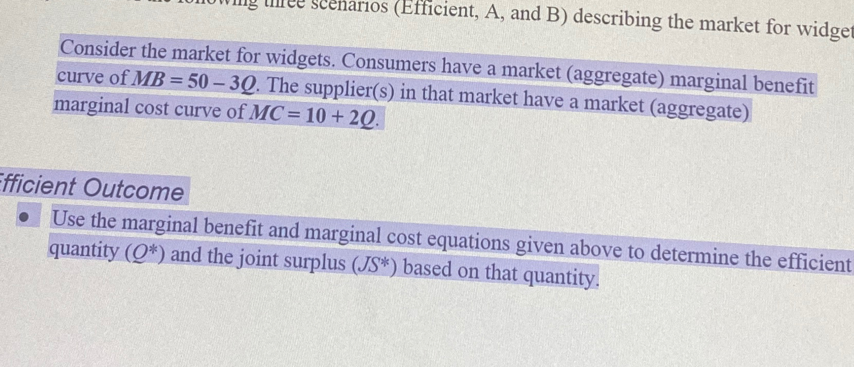 Solved Consider the market for widgets. Consumers have a | Chegg.com