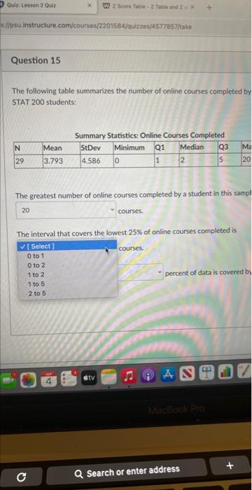 Solved The following table summarizes the number of online | Chegg.com