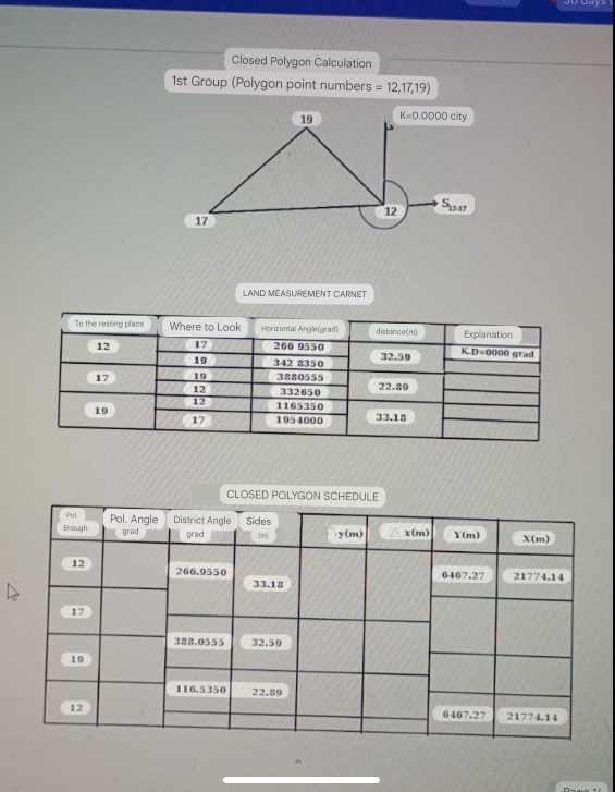 fill in the blank values in the table. closed polygol | Chegg.com