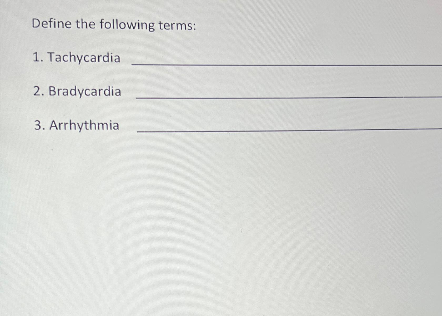 Solved Define the following | Chegg.com