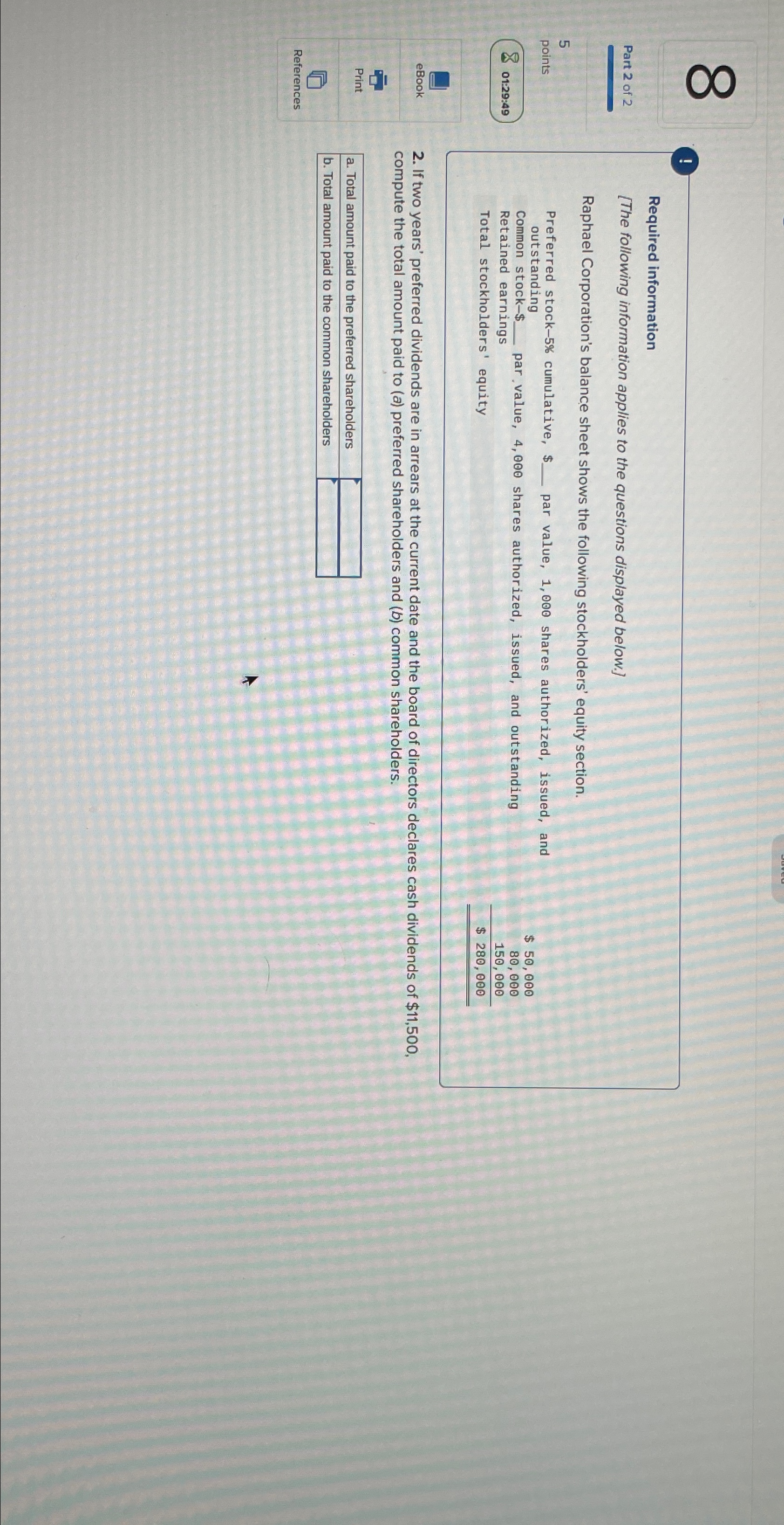 Solved !Required information[The following information | Chegg.com