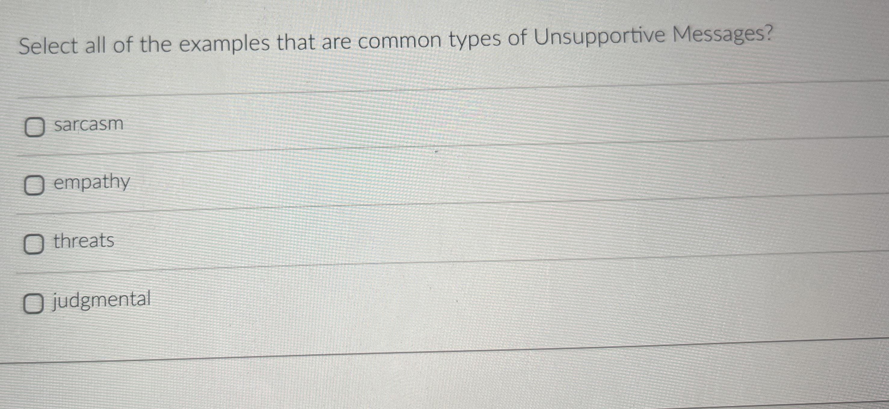 Solved Select all of the examples that are common types of | Chegg.com