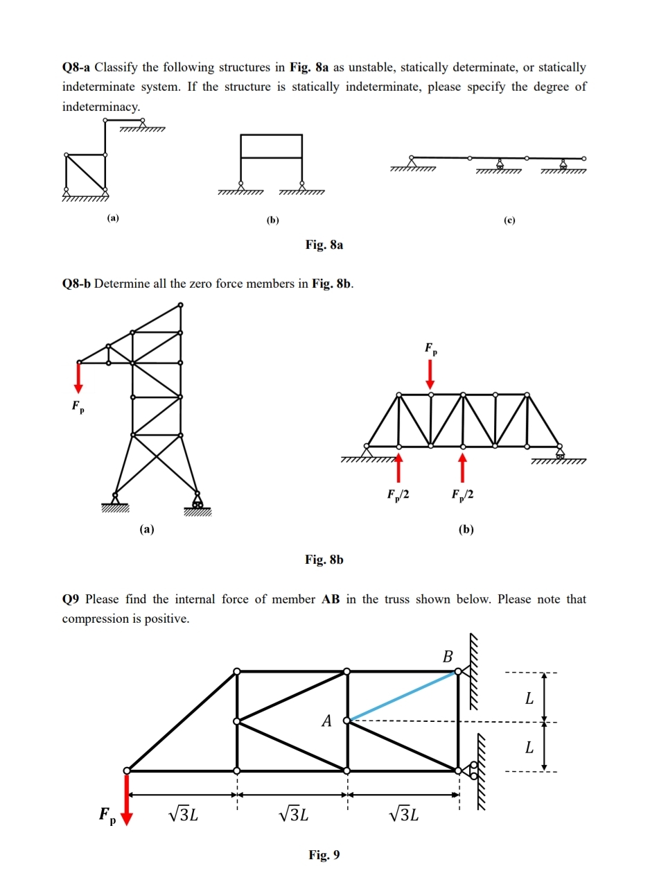 Solved Q8-a Classify the following structures in Fig. 8a as | Chegg.com