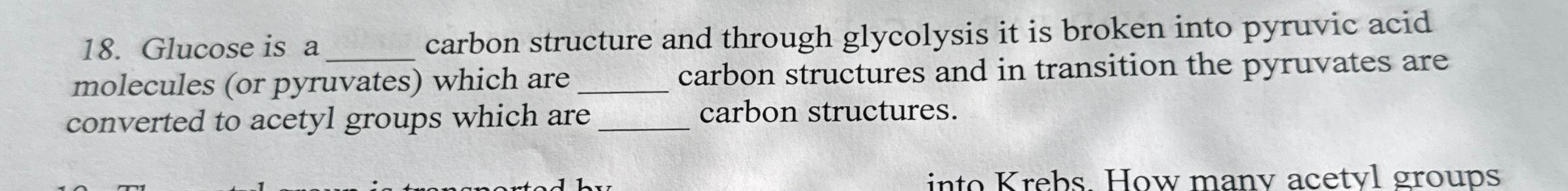 Solved Glucose is a q, ﻿carbon structure and through | Chegg.com