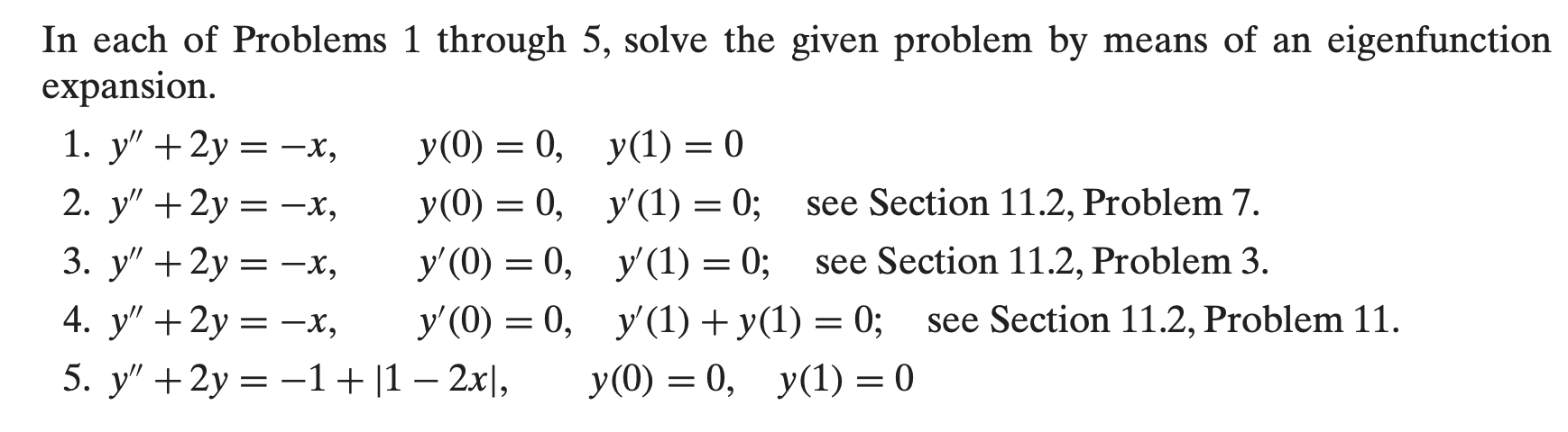 In each of Problems 1 ﻿through 5, ﻿solve the given | Chegg.com