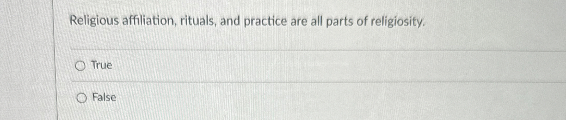 Solved Religious affiliation, rituals, and practice are all | Chegg.com