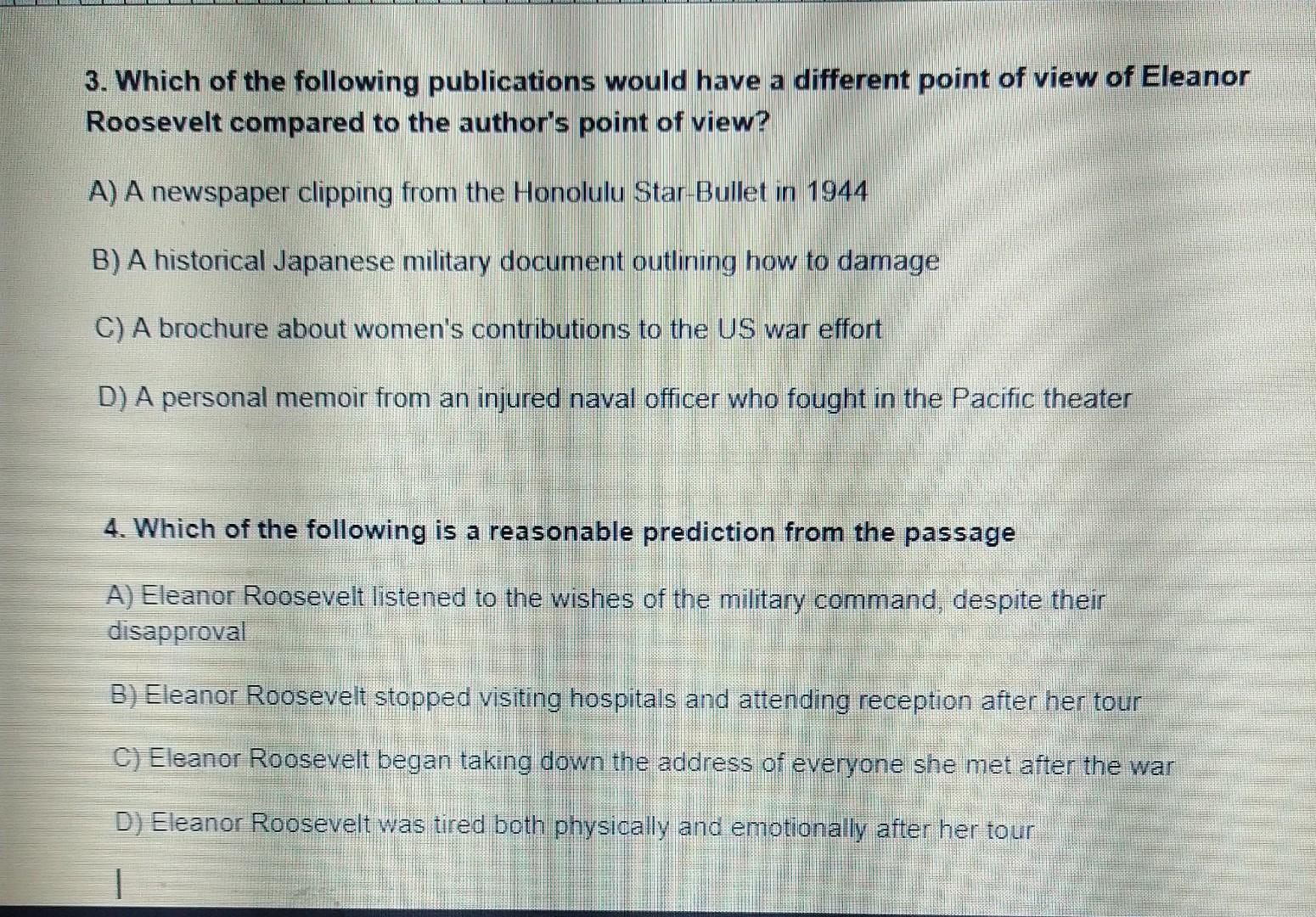 Read the following passage. Then, answer the | Chegg.com