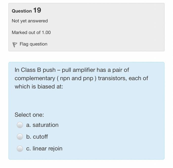 Solved To eliminate the crossover distortion in class B | Chegg.com