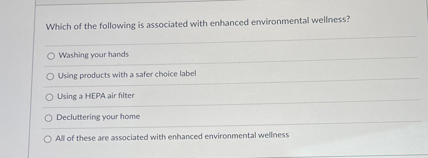 Solved Which of the following is associated with enhanced | Chegg.com