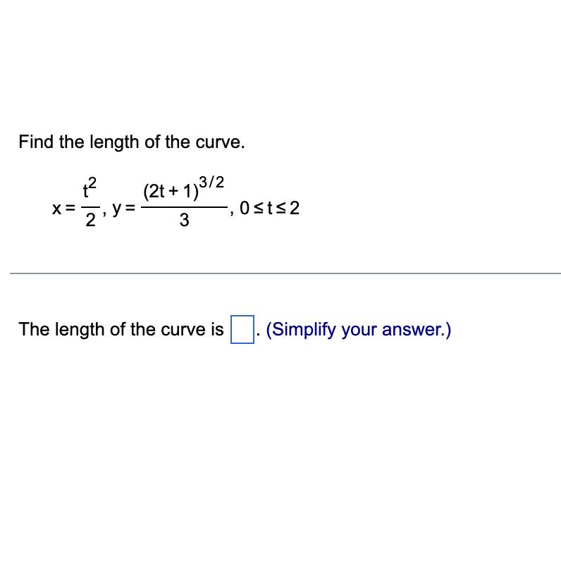 Solved Find the length of the | Chegg.com