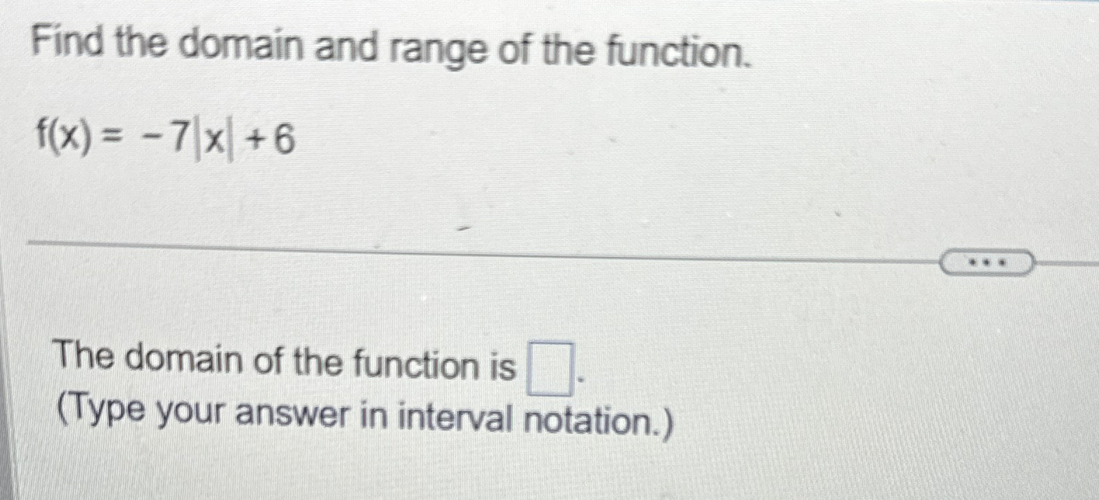 Solved Find the domain and range of the | Chegg.com