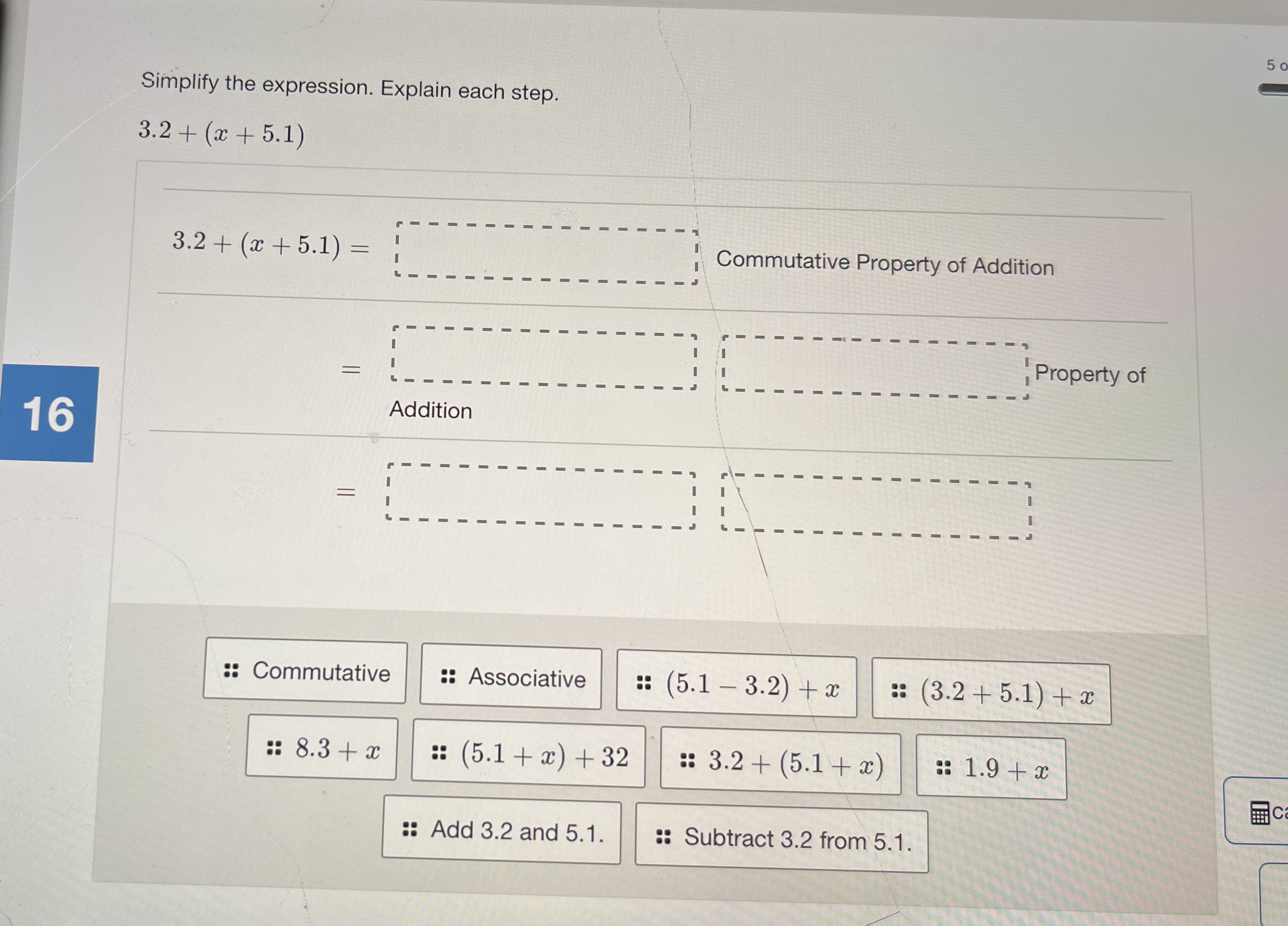 Solved Simplify the expression. Explain each | Chegg.com